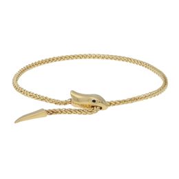 Goldarmband Vivance "golden snake" Armbänder Gr. Gelbgold 375, gelb (gelbgold 375) Damen Armbänder Gold