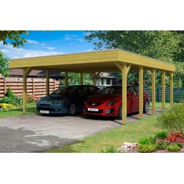 Skan Holz Doppelcarport SKANHOLZ "Friesland" Carports Gr. H: 207 cm, grün Carports