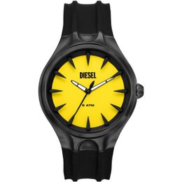 Quarzuhr Diesel "STREAMLINE" Armbanduhren schwarz (schwarz, gelb) Herren Quarzuhren