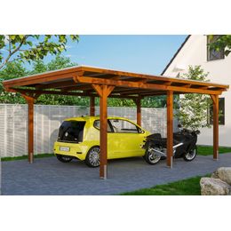 Skan Holz Einzelcarport SKANHOLZ "Emsland" Carports Gr. H: 223 cm, braun Carports