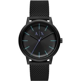 Quarzuhr Armani Exchange Armbanduhren schwarz Herren Hochzeitsmode