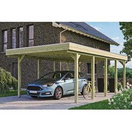 Skan Holz Einzelcarport SKANHOLZ "Friesland" Carports Gr. H: 221 cm, grün Carports