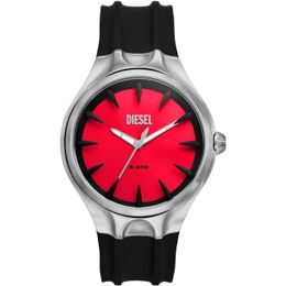 Quarzuhr Diesel "STREAMLINE" Armbanduhren schwarz (schwarz, rot) Herren Quarzuhren