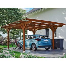 Skan Holz Einzelcarport SKANHOLZ "Odenwald" Carports Gr. H: 220 cm, braun Carports