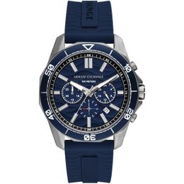Chronograph Armani Exchange Armbanduhren blau Herren Quarzuhren