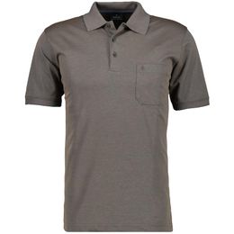 Ragman Poloshirt Taupe dunkel-867 Leichte Baumwollmischung