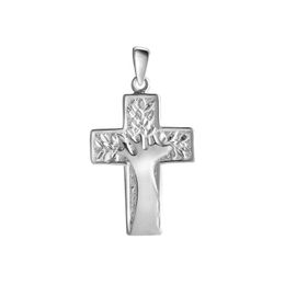 Vivance Kettenanhänger »925-Sterling Silber weiss« () weiß one-size Anhänger aus 925/- Sterling Silber weiss