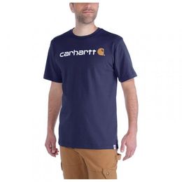 Carhartt - Core Logo S/S - T-Shirt Gr XS blau
