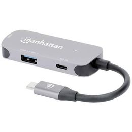 Manhattan Notebook Dockingstation USB-C auf HDMI 3-in-1 Docking-Konverter USB-C® Power Delivery