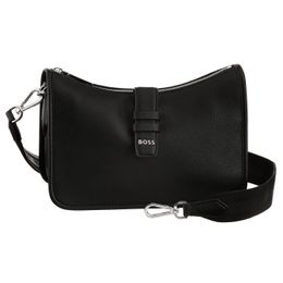 BOSS Umhängetasche Maddie Crossbody Bag, mit besonderem Verschlussdetail, schwarz