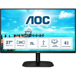 AOC 27B2H/EU LED-Monitor (67 cm/27 ", 1920 x 1080 px, Full HD, 4 ms Reaktionszeit, 75 Hz, IPS), schwarz