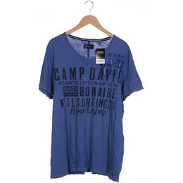 CAMP DAVID Herren T-Shirt, blau, Gr. 56