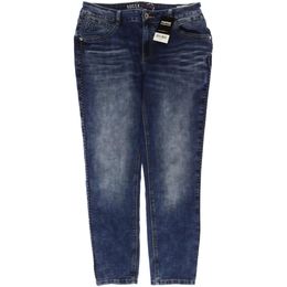 SOCCX Damen Jeans, marineblau