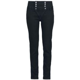 Black Premium by EMP Double Button Placket Jeans Stoffhose schwarz in W27L30