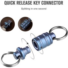oknife Schlüsselanhänger Otacle R1 Schlüsselring aus Titan mit magnetischem Design