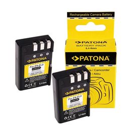 Patona 2x Akku für Nikon EN-EL9 Kamera-Akku Ersatzakku Kameraakku 1000 mAh (7