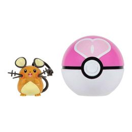 Jazwares Spielwelt Pokémon Clip'n'Go Poké Balls Dedenne & Sympaball