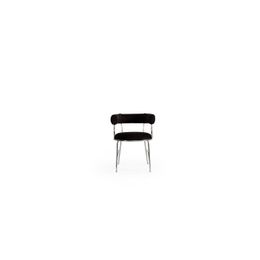 JVmoebel Stuhl Designer Schwarzer Barhocker Luxuriöse Esszimmer Metallrahmen Stühle (1 St)