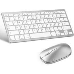 OMOTON deutsche Bluetooth QWERTZ Layout Tastatur- und Maus-Set