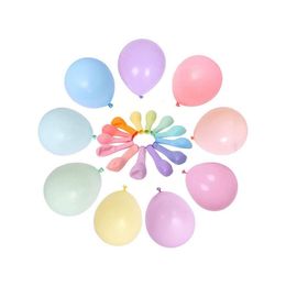 Fokelyi Luftballon Pastellballons 100 Stück Macaron-Pastellfarben-Latexballon