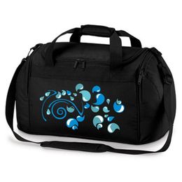 Mein Zwergenland Sporttasche für Kinder in der Farbe Schwarz 26L mit Tropfen Motiv