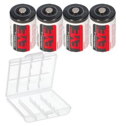 eve 4x eve Lithium 3,6V Batterie ER14250 1/2 AA ER 14250 + Box Batterie