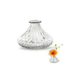 Annastore Dekovase 12 kleine Vasen aus Glas Vintage Blumenvasen Tischvasen Glasvasen