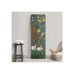 Bilderdepot24 Garderobenpaneel grün Blumen Floral Kunst Gustav Klimt