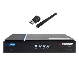 Octagon SX88 V2 4K UHD mit 600Mbit/s WLAN Stick Sat IP Satellitenreceiver
