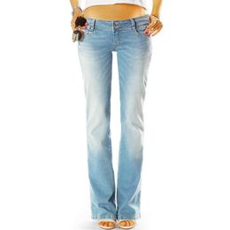 be styled Bootcut-Jeans Premium Jeans Bootcutjeans Hose Bio Denim Hüftjeans