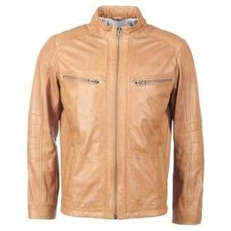 Bikerjacke JCC "Fabiano" Gr. 54, braun (cognac) Herren Jacken