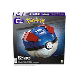 Mattel HMW04 - Mega - Pokémon - Superball mit Lichtern, 300 Teile