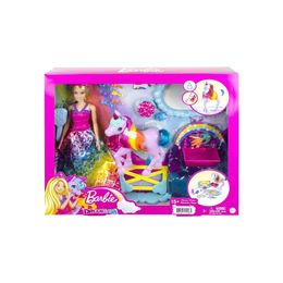 Mattel GTG01 - Barbie - Dreamtopia - Prinzessin Puppe mit Einhorn und Zubehör