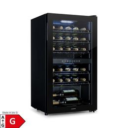 Klarstein Shiraz 29 Duo Weinkühlschrank 2 Zonen 80L/29 Flaschen 5-22°C Touch 29 Flaschen