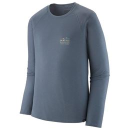 Patagonia - L/S Cap Cool Trail Graphic Shirt - Funktionsshirt Gr XS blau/grau