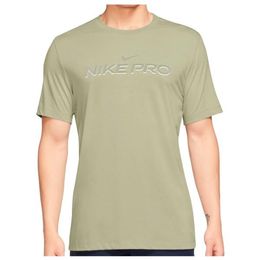 Nike - Pro Dri-FIT Fitness T-Shirt - Funktionsshirt Gr S beige