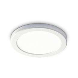 Ideal Lux AURA Rundes LED-Einbaudownlight Weiß, 3000K, nicht dimmbar