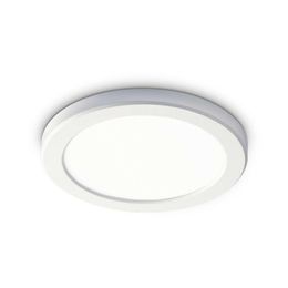 Ideal Lux - aura Rundes LED-Einbaudownlight Weiß, 4000K, nicht dimmbar