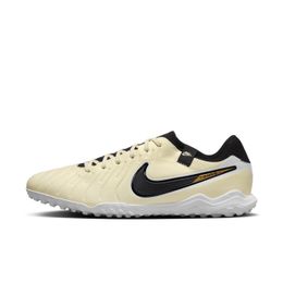 Nike Tiempo Legend 10 Pro Low-Top-Fußballschuh für Turf - Gelb