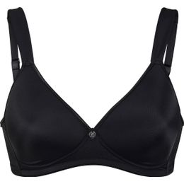 w&auml;schepur Damen T-Shirt-BH ohne B&uuml;gel mit ergonomisch geformten Tr&auml;gern schwarz, Gr&ouml;&szlig;e 100B