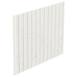 Skan Holz Seitenwand Deckelschalung 230 x 180 cm, Fichte, lasiert in Weiß
