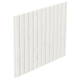 Skan Holz Seitenwand Deckelschalung 230 x 220 cm, Fichte, lasiert in Weiß