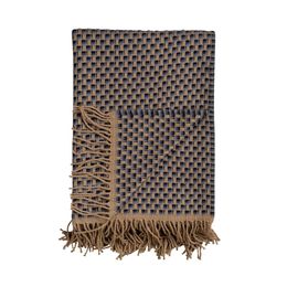 Roros Tweed Røros Tweed - Isak Wolldecke, 150 x 210 cm, blau / beige