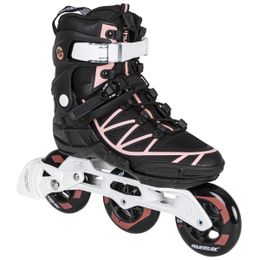 Inlineskates Powerslide "Phuzion Argon Coral 100" Gr. 40, bunt (schwarz, wei&szlig;, ros&eacute;), Inlineskates_Rollschuhe, Kinder, 40 (bis 100 kg), Kunstfaser