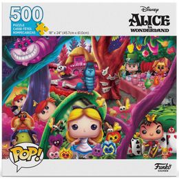 Funko GAMES Puzzle Pop!, Alice in Wonderland, 500 Puzzleteile, bunt
