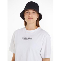 Calvin Klein Fischerhut REVERSIBLE MONOGRAM BUCKET HAT, schwarz