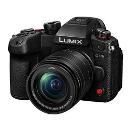 Panasonic LUMIX DC-GH6M Kit Systemkamera mit Objektiv 12-60 mm, 7,5 cm Display Touchscreen, WLAN