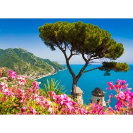 papermoon Fototapete "Campania Amalfi Coast" Tapeten Gr. B/L: 4 m x 2,6 m, Bahnen: 8 St., bunt (mehrfarbig) Fototapeten