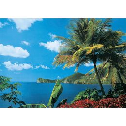 papermoon Fototapete "St. Lucia" Tapeten Gr. B/L: 4 m x 2,6 m, Bahnen: 8 St., bunt (mehrfarbig) Fototapeten