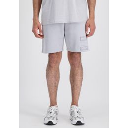 Sweatshorts Alpha Industries "ALPHA Men - Shorts Patch Short LF" Gr. XL, Normalgrößen, grau (pastel grey) Herren Hosen Shorts